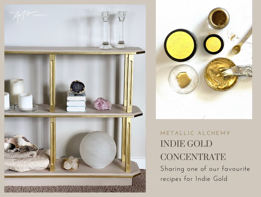 Sharing one of our favourite Indie Gold metallic concentrate recipes ...